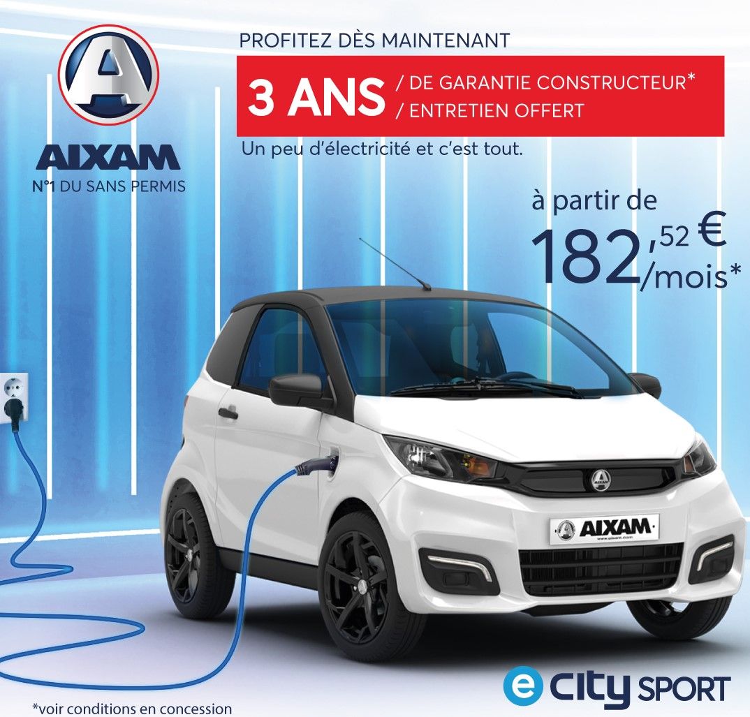 Offre exceptionnelle sur la gamme 100% électrique - Aixam